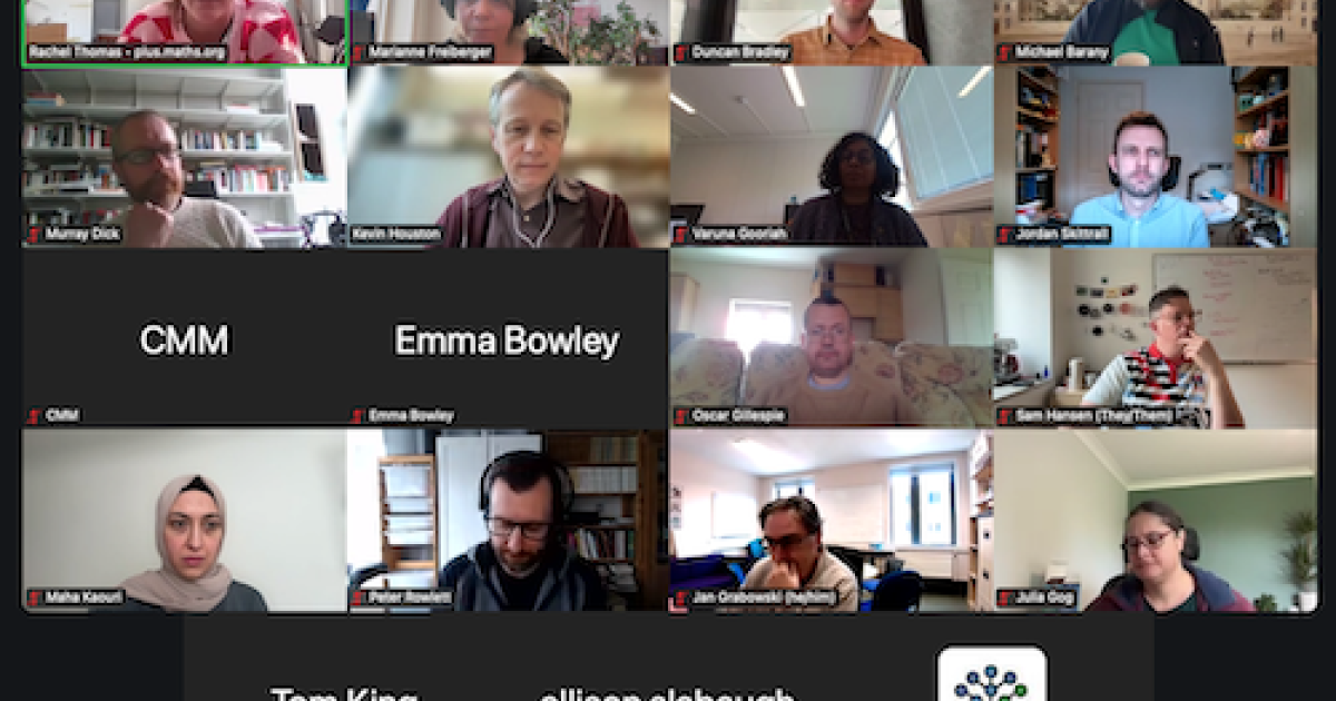 April 2025 online meeting: Sharing work in progress | Mathsci-comm Network